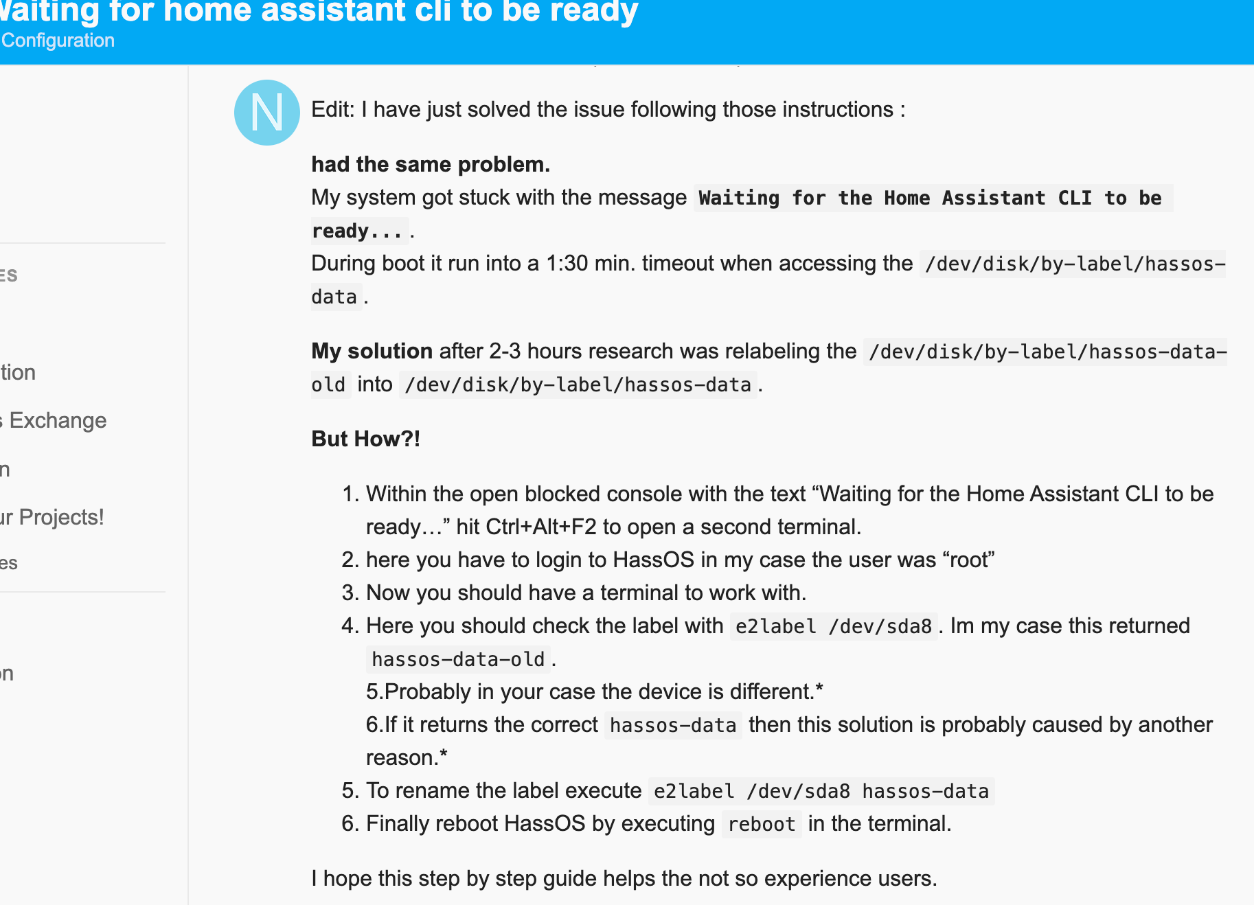 Waiting for the Home Assistant CLI to be ready...